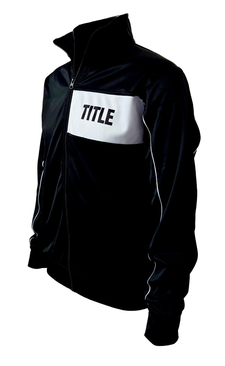 Title Tracksuit Nylon: Black - Top Only – TITLE Boxing South Africa