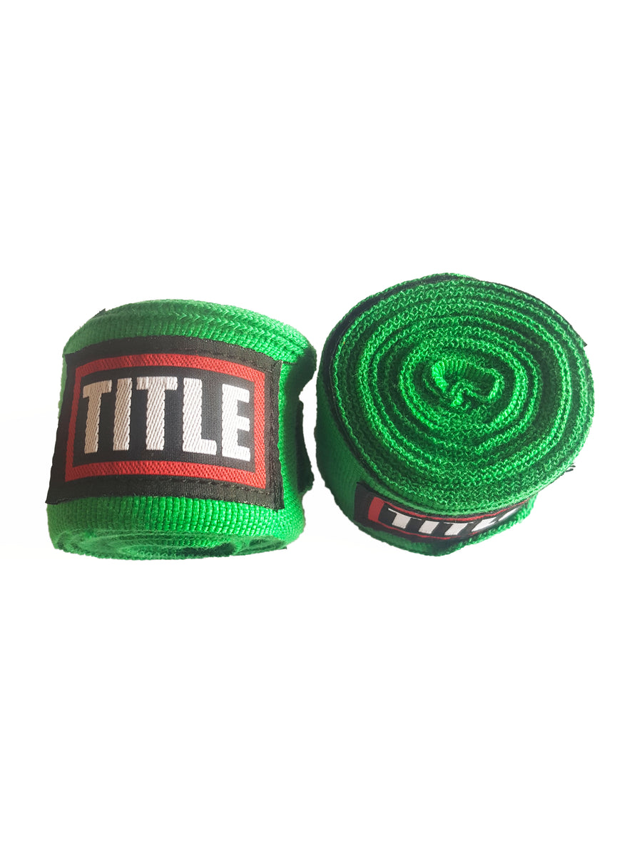 Title Hand Wraps: Green 4.5m – TITLE Boxing South Africa